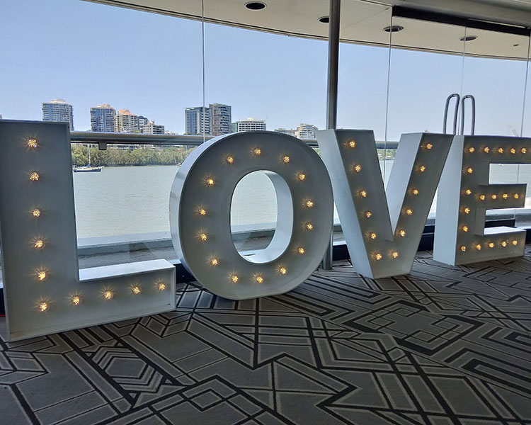 Light Up Letter Hire - Marquee Hire Brisbane | Wedding, Corporate ...